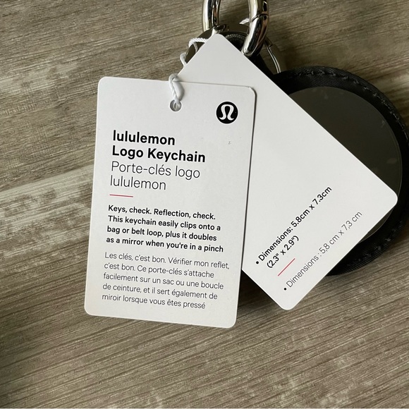 lululemon athletica | Accessories | Lululemon Logo Bag Charm Keychain ...